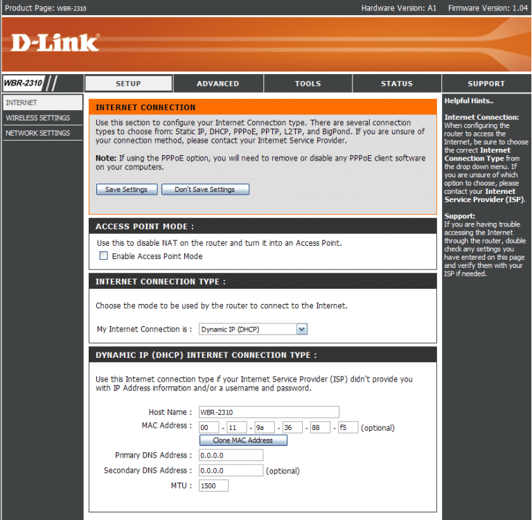 Dlink Router Configuration | MCSnet