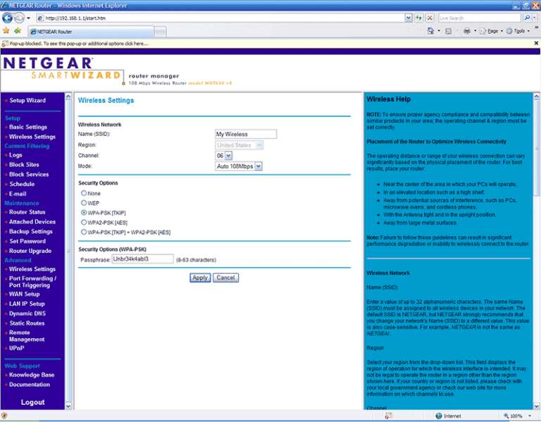 Netgear Router Configuration | MCSnet
