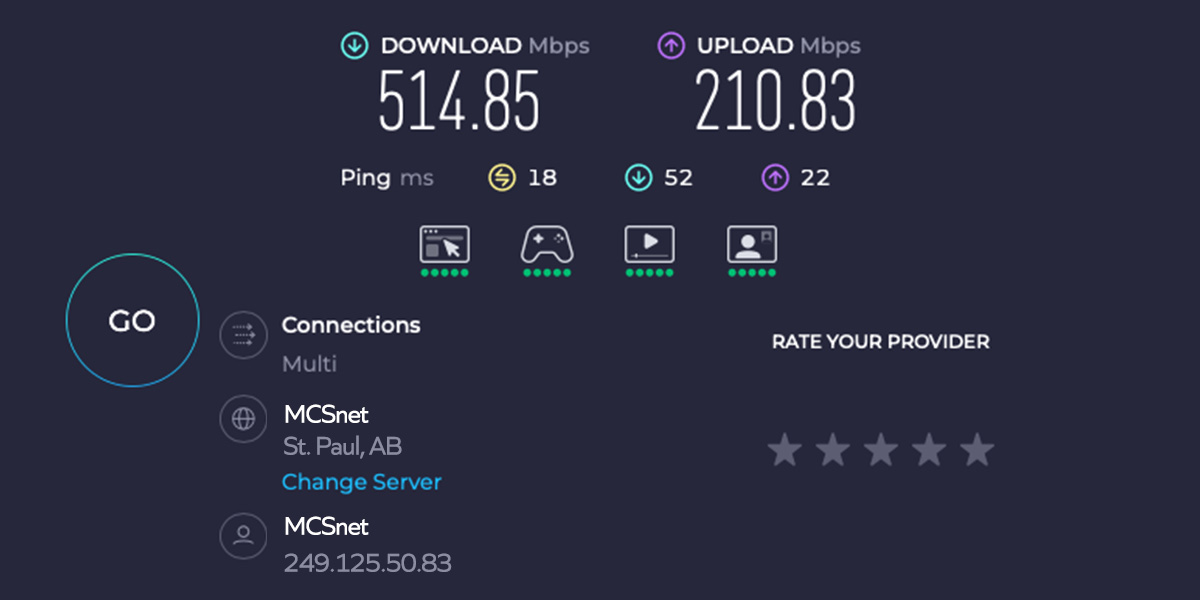 A Guide to Internet Speed Tests With Ookla (speedtest.net) - MCSnet